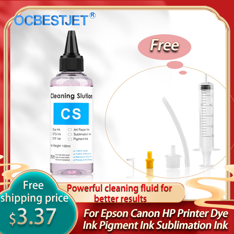 Jual 100Ml Power Ink Printer Cleaning Solution For Pigment Sublimation ...