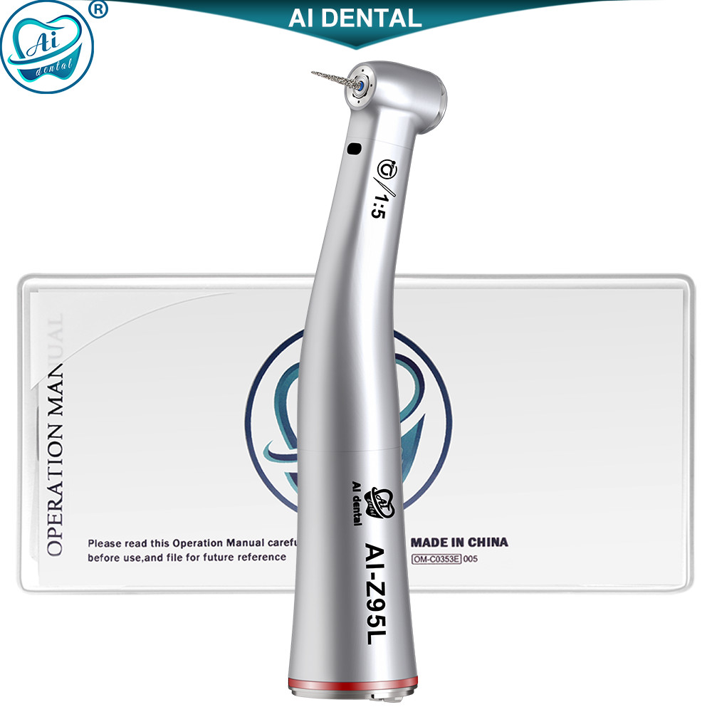Jual 1:5 High Speed Handpiece Dental Contra Angle Connect With LED ...