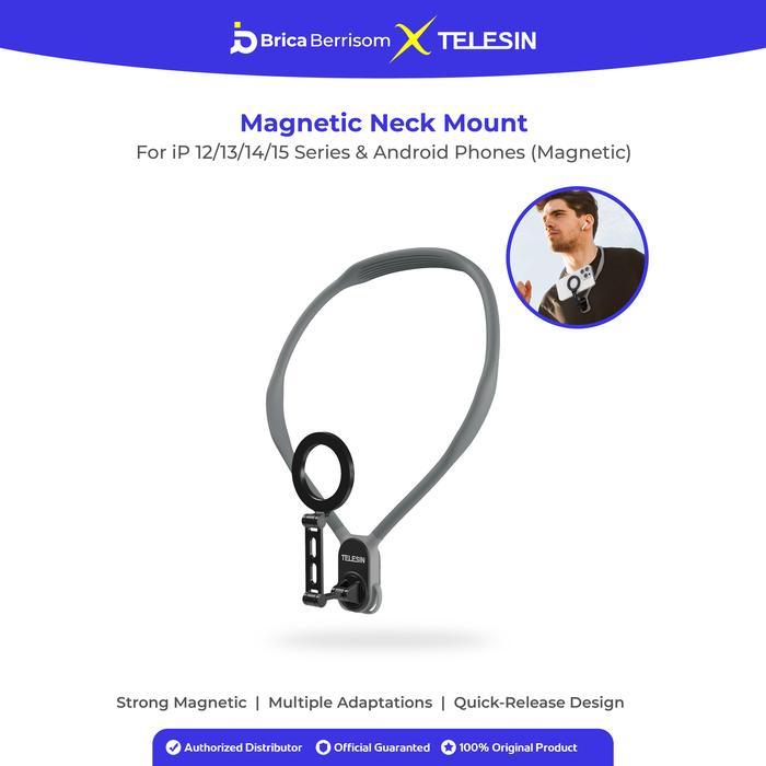 Jual TELESIN Magnetic Neck Mount Max Version Holder For Smartphone With ...