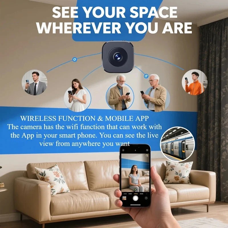 Jual New Smart Wireless Security Camera Pro 4K Ultra HD WiFi ...