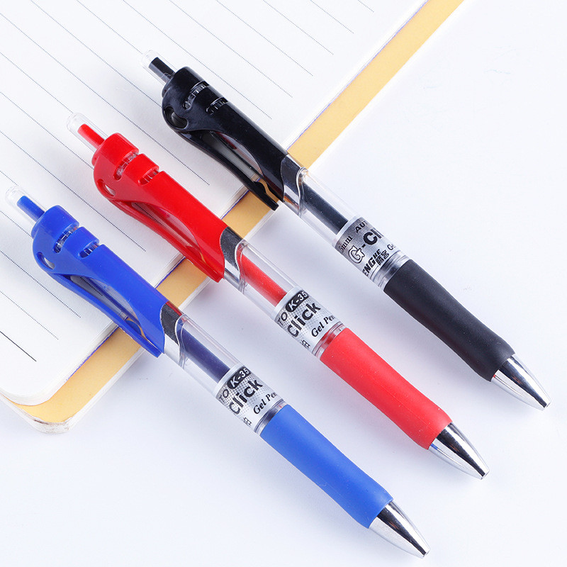 Jual 24 Pcs Press The 0.5mm Bullet Head Spring with A Neutral Pen for ...