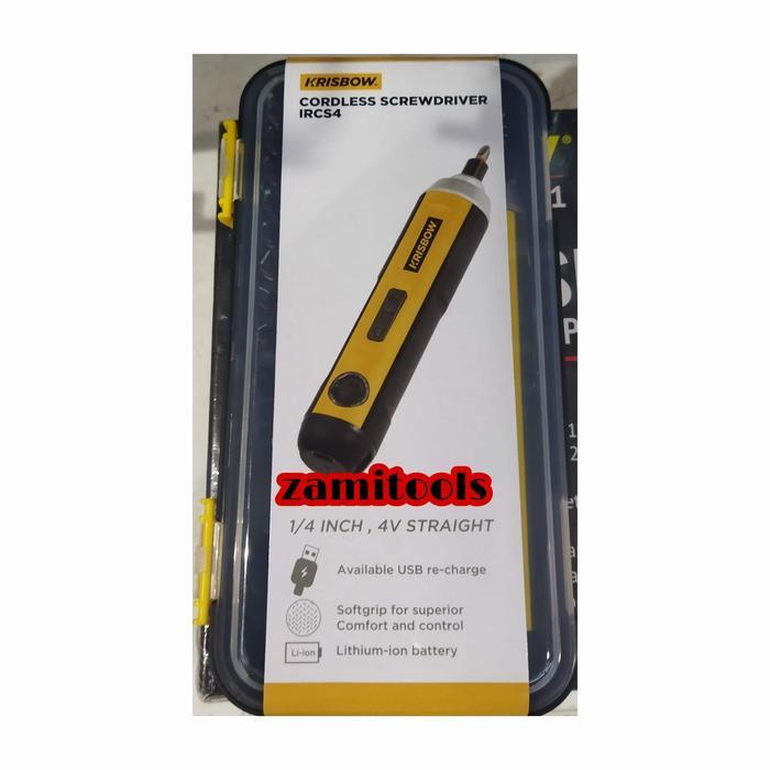 Jual Obeng Elektrik Portable 4V Krisbow | Shopee Indonesia
