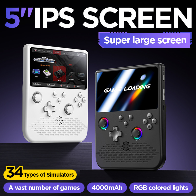 Jual Portable Retro Gaming Console H5 Handheld Game Player 5 Screen 64G ...