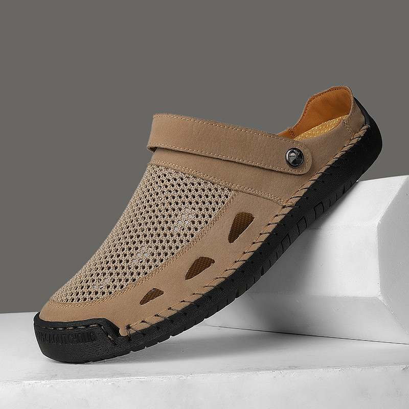 Jual Soft Sole Male Simple Slippers Breathable Mens Summer Sneakers ...