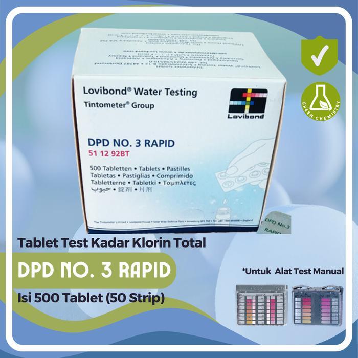 Jual Refill Pool Test Kit Chlorine Lovibond Dpd No.3 Rapid For Test Kit ...