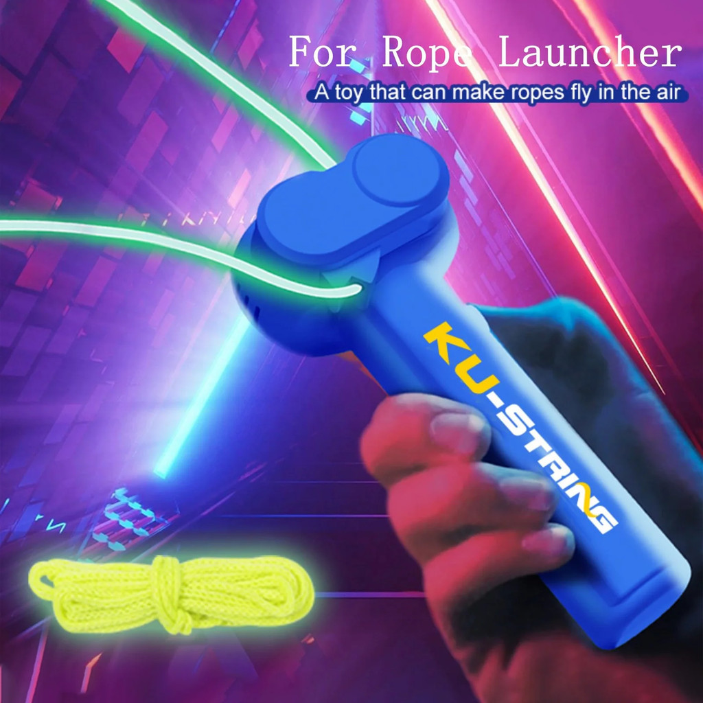 Jual Glow in the Dark Rope Launcher Toy Handheld Flying Shooter ...