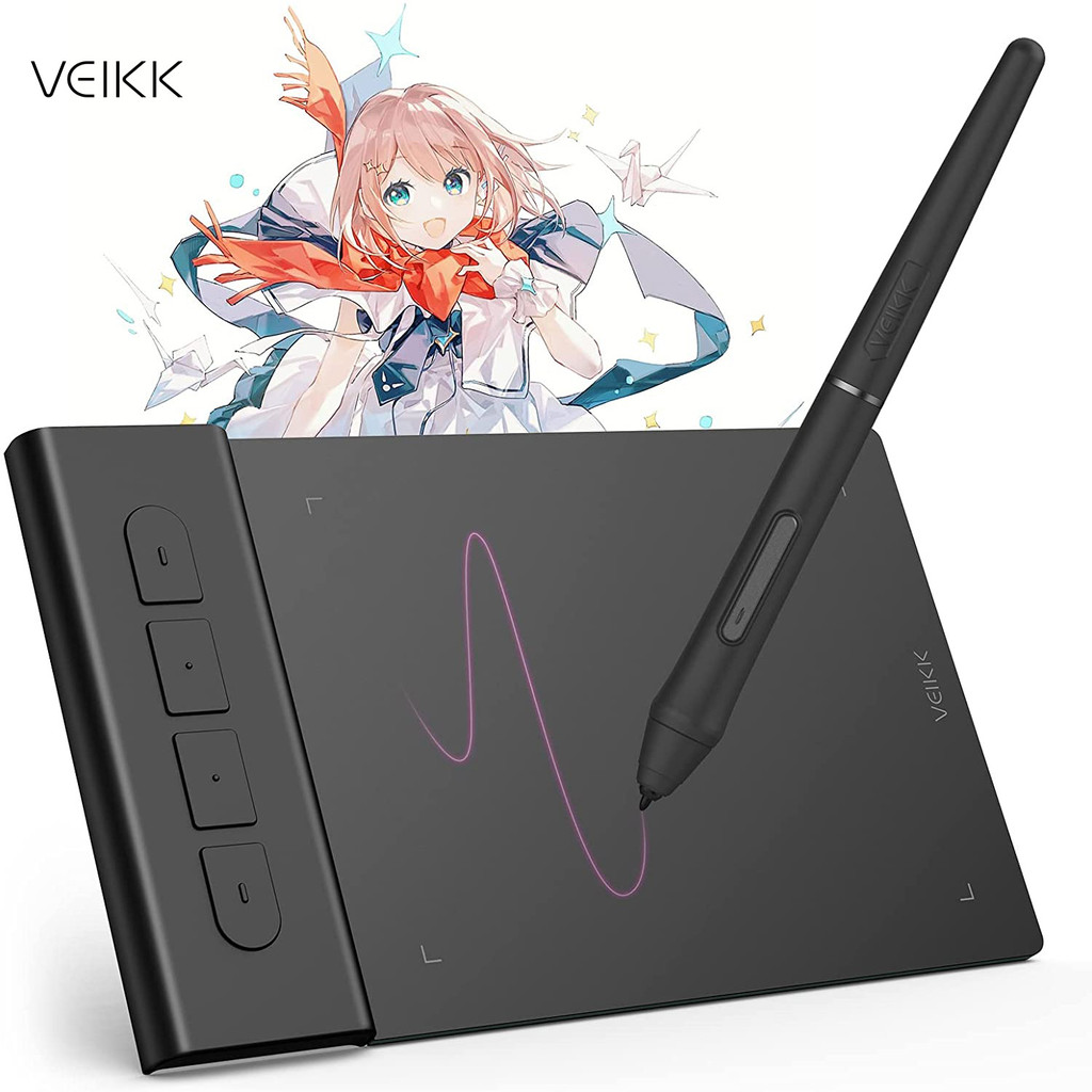 Jual Veikk Vk430 Graphic Drawing Tablet,4X3 Inch,Support Android Pc Mac ...
