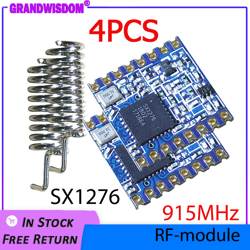 Jual 4PCS 915MHz RF LoRa module SX1276 chip super low power Long ...