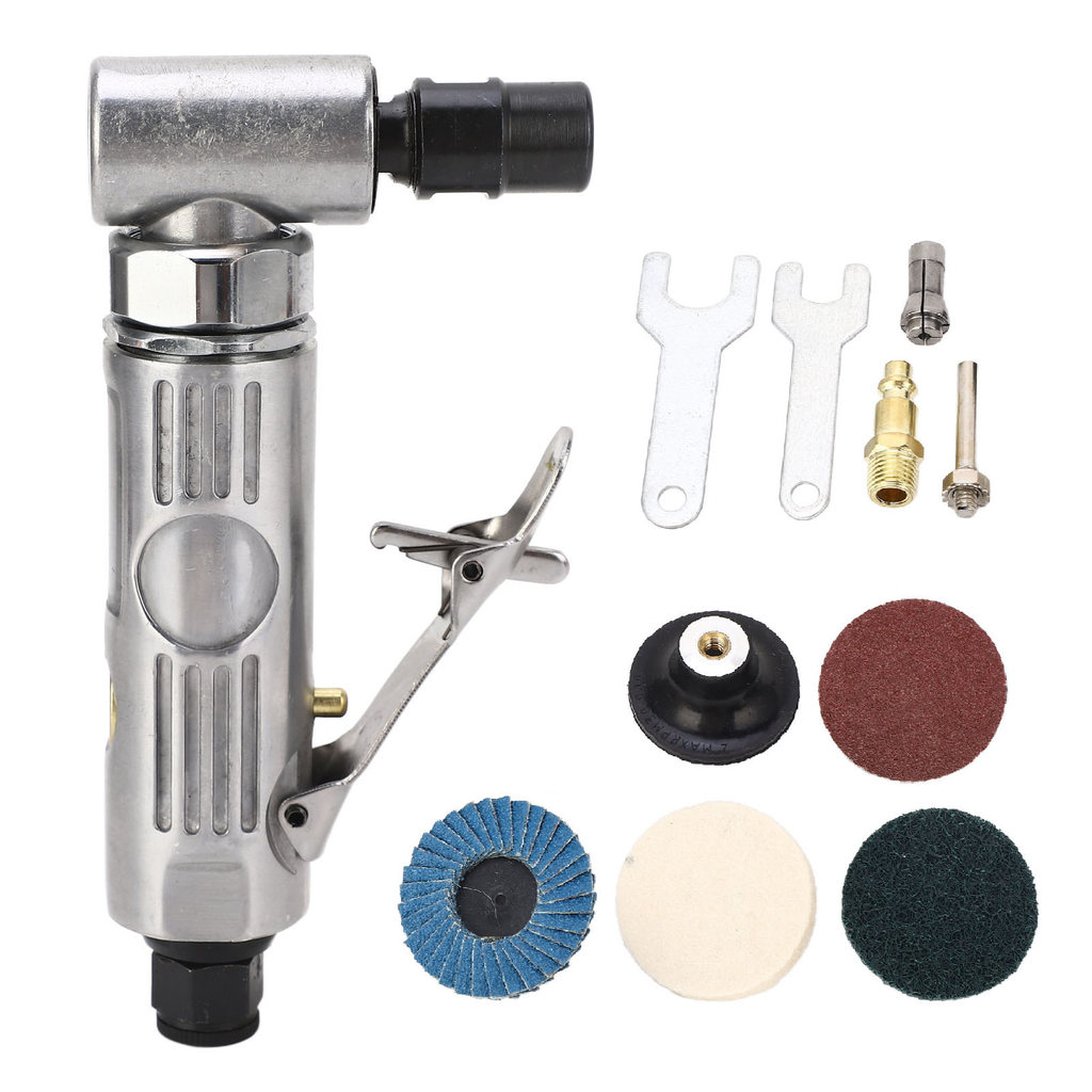 Jual Pneumatic Grinding Set Right Angle Air Die Grinder 0.3HP Motor 1/4 ...