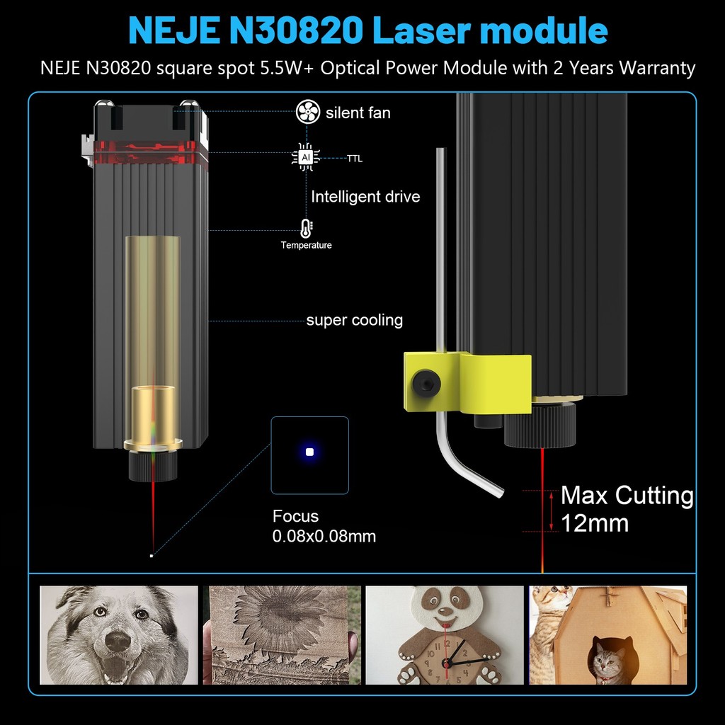 Jual NEJE 3 40W-80W Metal Carving Diode Laser Engraver Cutter,Laser ...