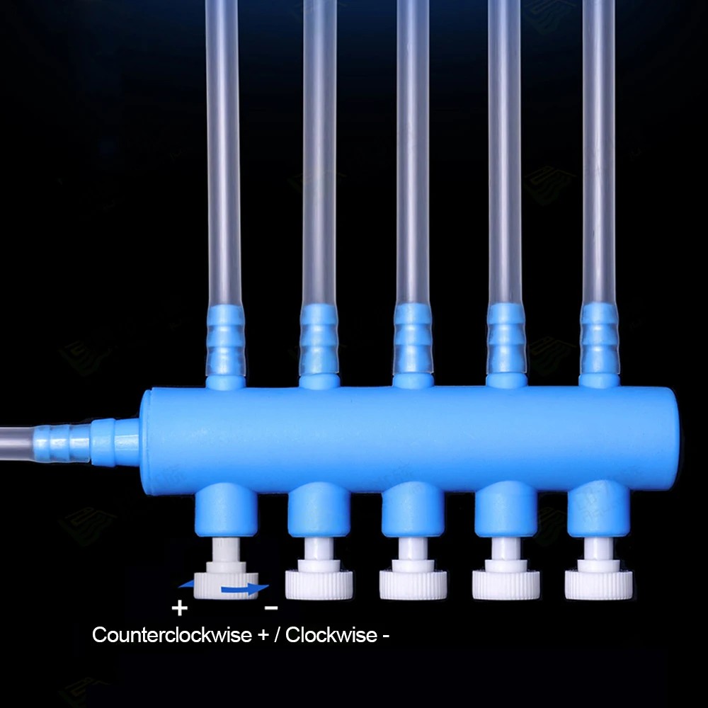 Jual Practical Aquarium Air Pump Flow Control Valve Distributor Hose ...