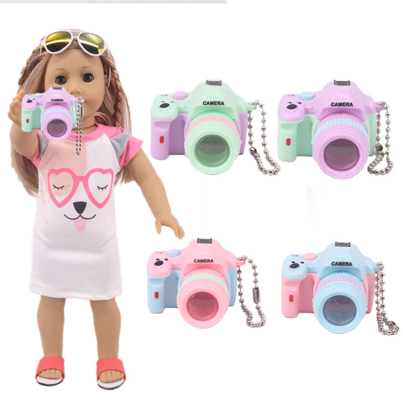 Jual Christmas Mini Camera Phone Computer Doll Toy For 18 Inch American ...