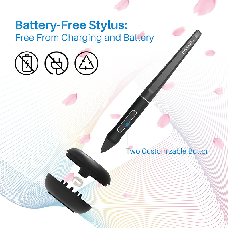 Jual HUION KAMVAS Pro 13 GT-133 Pen Display Digital Graphic Tablet ...