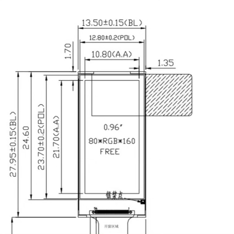 Jual 0.96-Inch Lcd Display Simulation Linkage Instrument Panel Screen ...