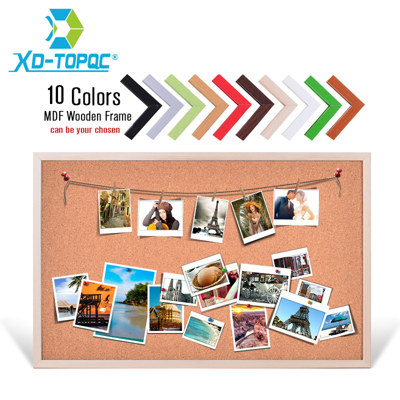 Jual Free Accessories 60*90Cm Message Wood Frame Bulletin Cork Board ...