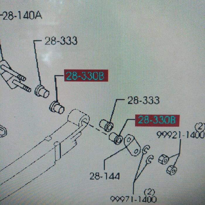 Jual Jual Parts Imitasi Bushing Per Belakang Ford Ranger Tdi Uh7128480 ...