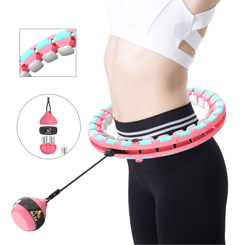 Jual Weighted Smart hoops for Kids and Adults 24 Detachable Knots Never ...