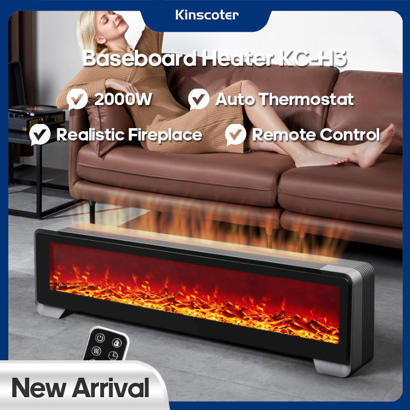 Jual KINSCOTER Baseboard Heater 2000W Electric Space Convector Heater ...