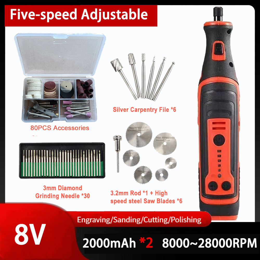 Jual 7.2V 5000-28000r Mini Grinder Engraver Pen Cordless Electric ...