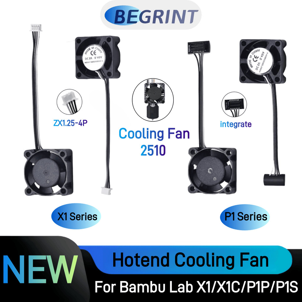 Jual 2510 Fan For Bambu Lab X1/P1 Hotend Cooling Fan With Cable Cooling ...