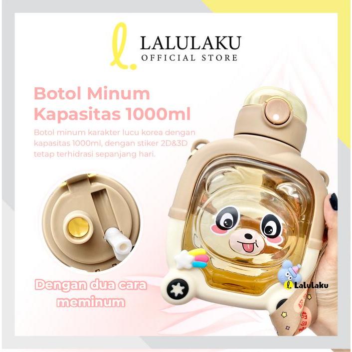 Jual Botol Minum Anak Karakter Emoji Korea Lucu Stiker 3D 2D Kapasitas ...