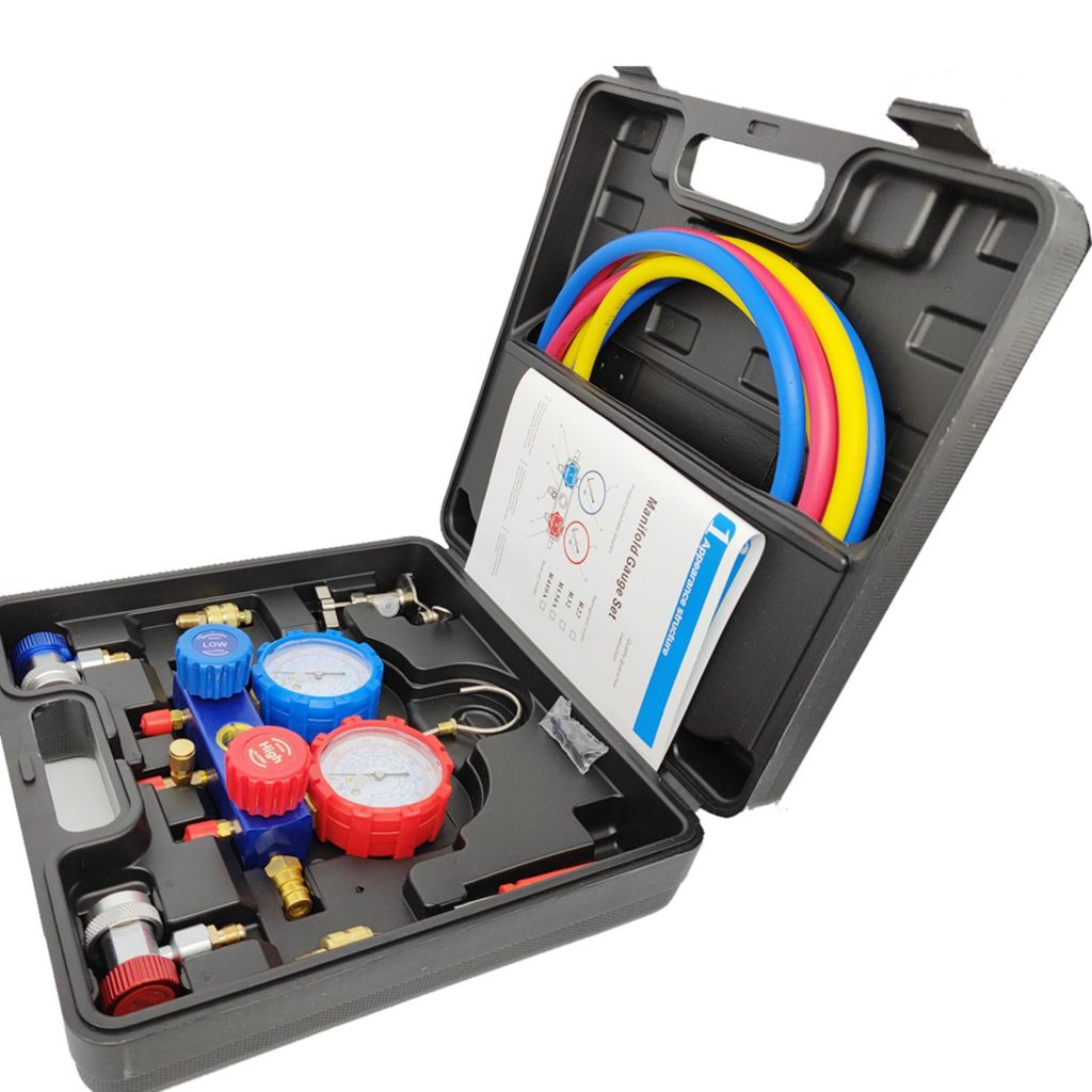 Jual FLASH SALE NEW Car Air Conditioning Pressure Manifold Gauge Hose ...