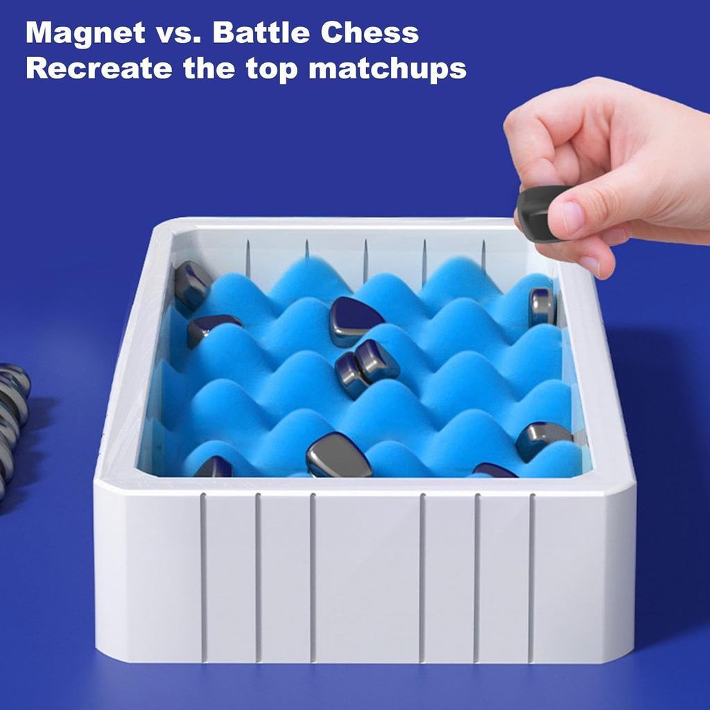 Jual Magnetic Chess Game Magnet Stone Board Game Set Toy Family Party ...