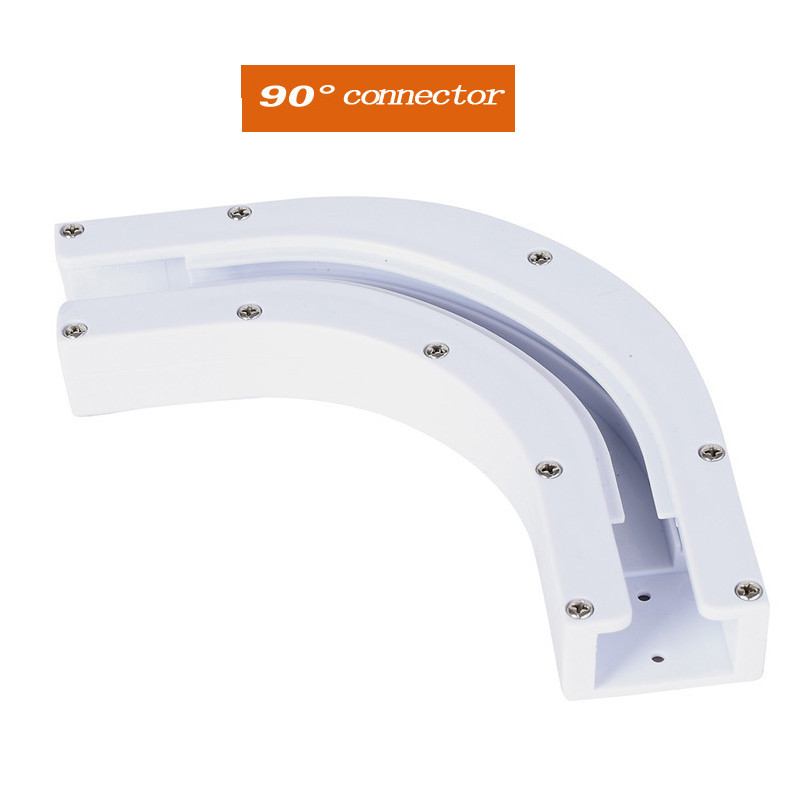Jual Electric Curtain Track Rail Joint Bracket Connector 90/135 degree ...