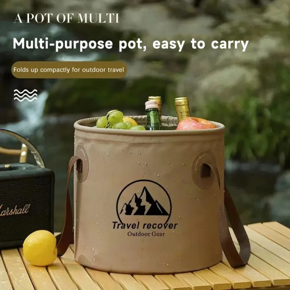 Jual 20L Folding Bucket Waterproof Foldable Water Sink Bucket Portable ...
