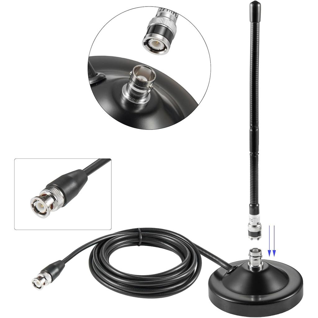 Jual Long Range 27MHz Magnetic Base Station Soft Whip Radio Antenna Kit ...