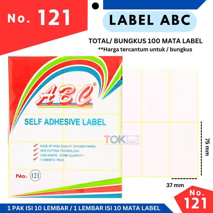 Jual New Sticker Labels ABC No.121 (Self Adhesive Label) / Label ...