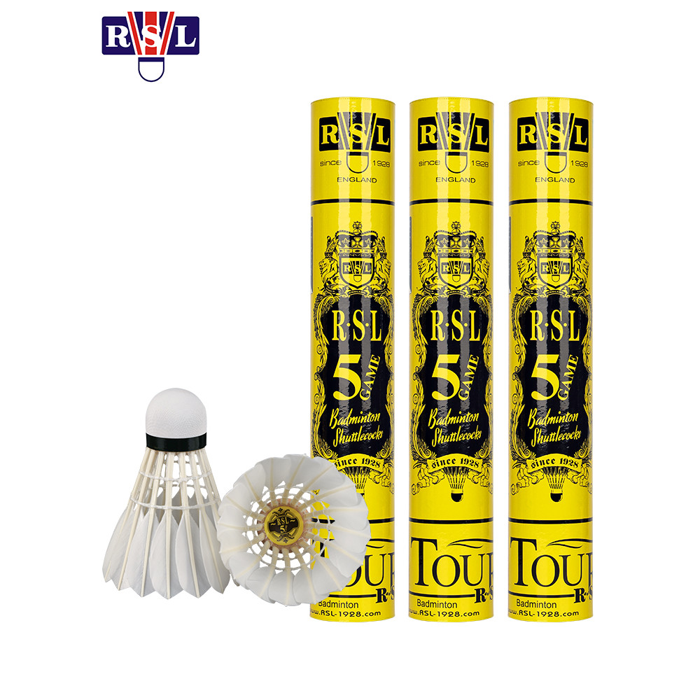 Jual RSL Game Badminton Shuttlecock Feather for Clubs&Training Goose Feather Badminton Ball ...