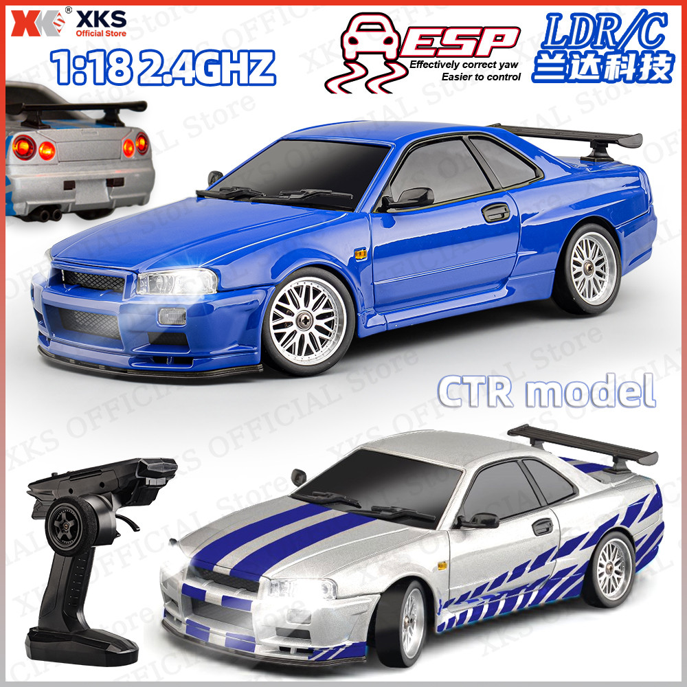 Jual Xks Ldrc Ld1899 Gtr Model 1/18 Rwd Rc Drift Car 2.4G With Esp ...