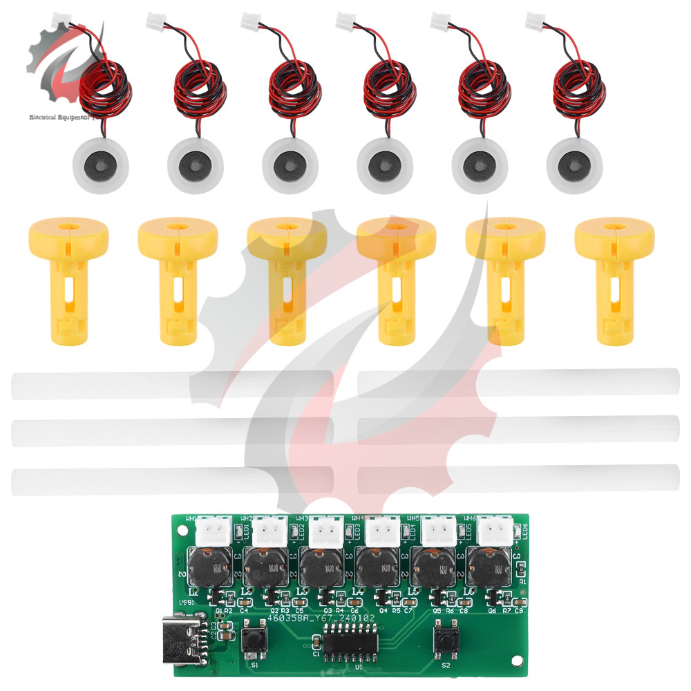 Jual Type-C Six Spray Humidifier Module DIY Kit Atomization Control ...