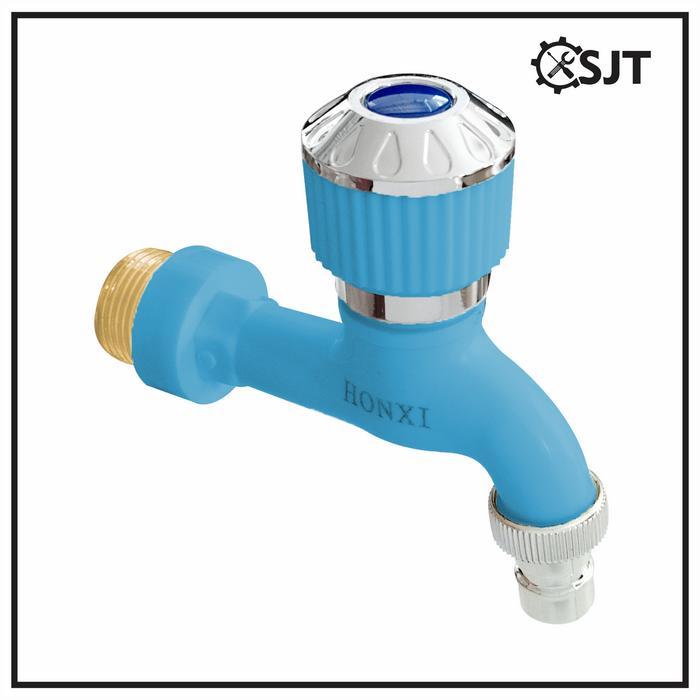 Jual New SJT - Kran Air Bulat Plastik Pvc Keran Kamar Mandi Taman ...