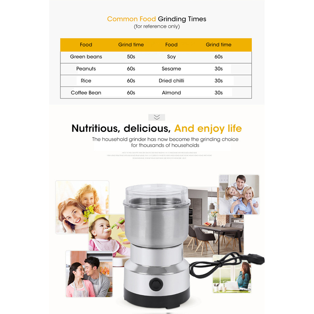 Jual Mini Electric Grinder Household 300Ml Ultrafine Baby Food ...
