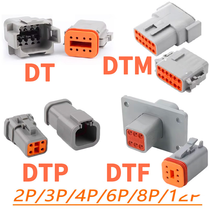 Jual DEUTSCH DT/DTM/DTP/DTF Series IP68 Sealed Connector Kits 2-12Pin ...