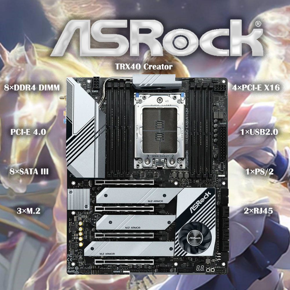 Jual ASRock Motherboard TRX40 Creator AMD Ryzen Threadripper sTRX4 ...