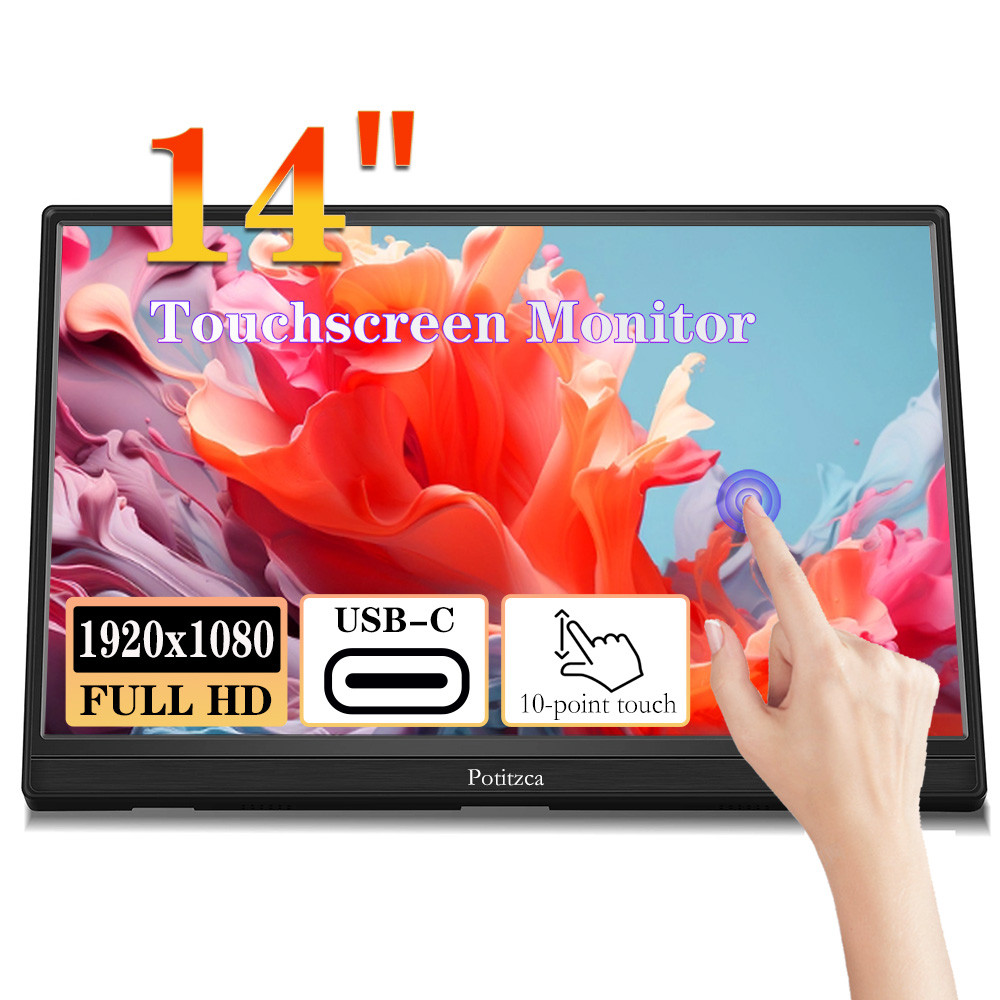 Jual Touchscreen Portable Monitor 16/15.6/14 Inch Full Hd Lcd Display ...