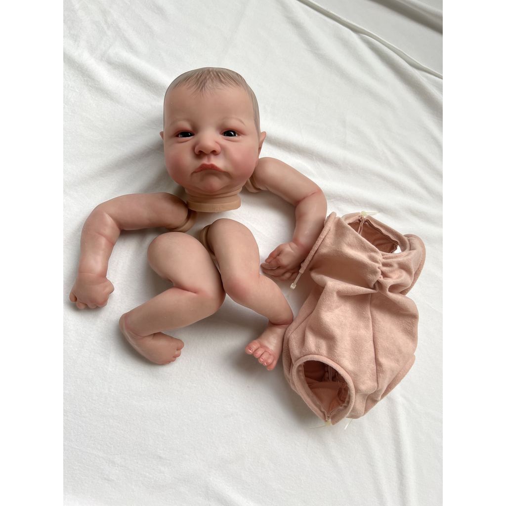 Jual NPK 19inch Already Painted Reborn Doll Parts Levi Awake Lifelike ...