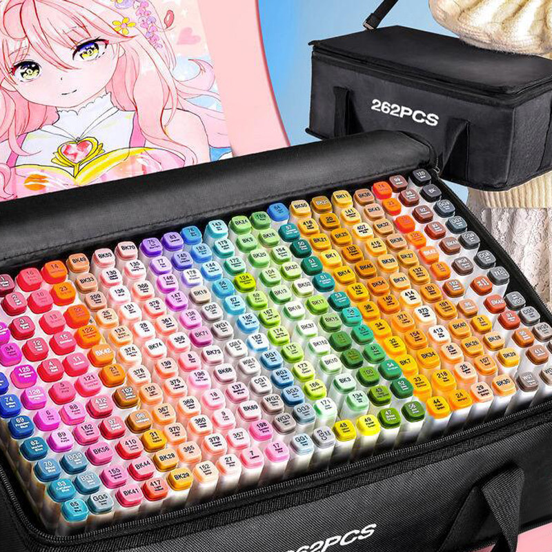 Jual Alcohol Marker Pens 36 60 80 168 Colors Markers Manga Sketching