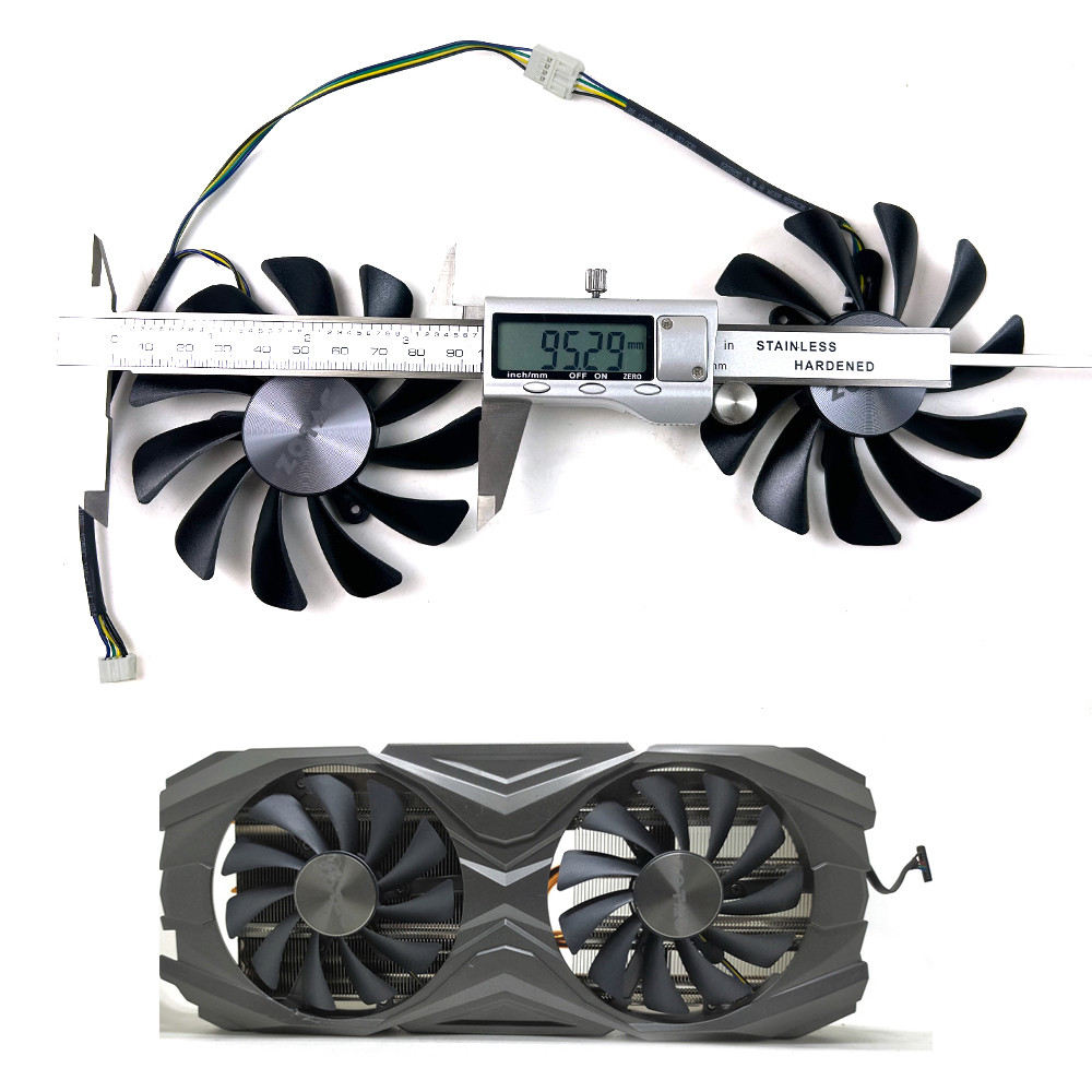 Jual NEW Cooling Fan 95mm 4pin GAA8S2U For ZOTAC GeForce GTX 1070Ti ...