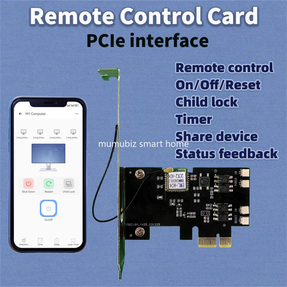 Jual EWeLink Smart WiFi PCIE Control Card Remote PC Power On/Off via ...