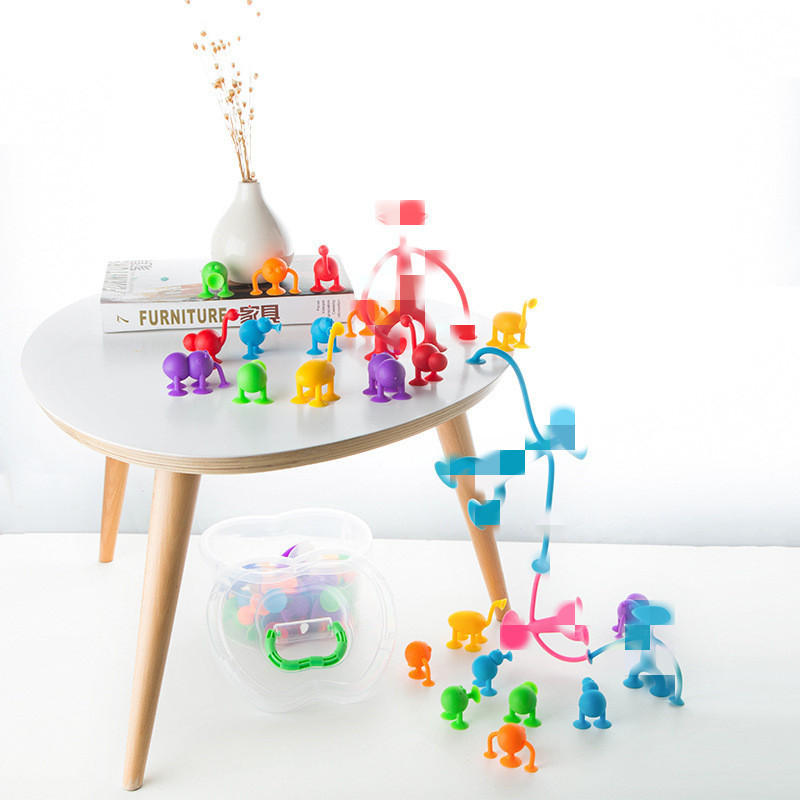 Jual Kid Novelty Mini Sucker Suction Cup Doll Marine Land Strange ...