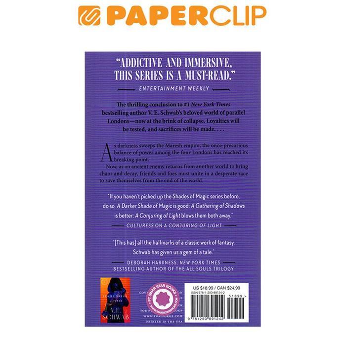 Jual A CONJURING OF LIGHT (BOOK.3 FROM SHADES OF MAGIC TRILOGY ...