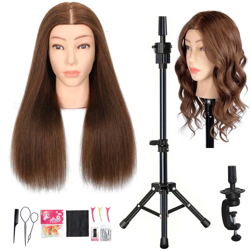 Jual Mannequin Head Human Hair 100% Real Hair Mannequin Head ...