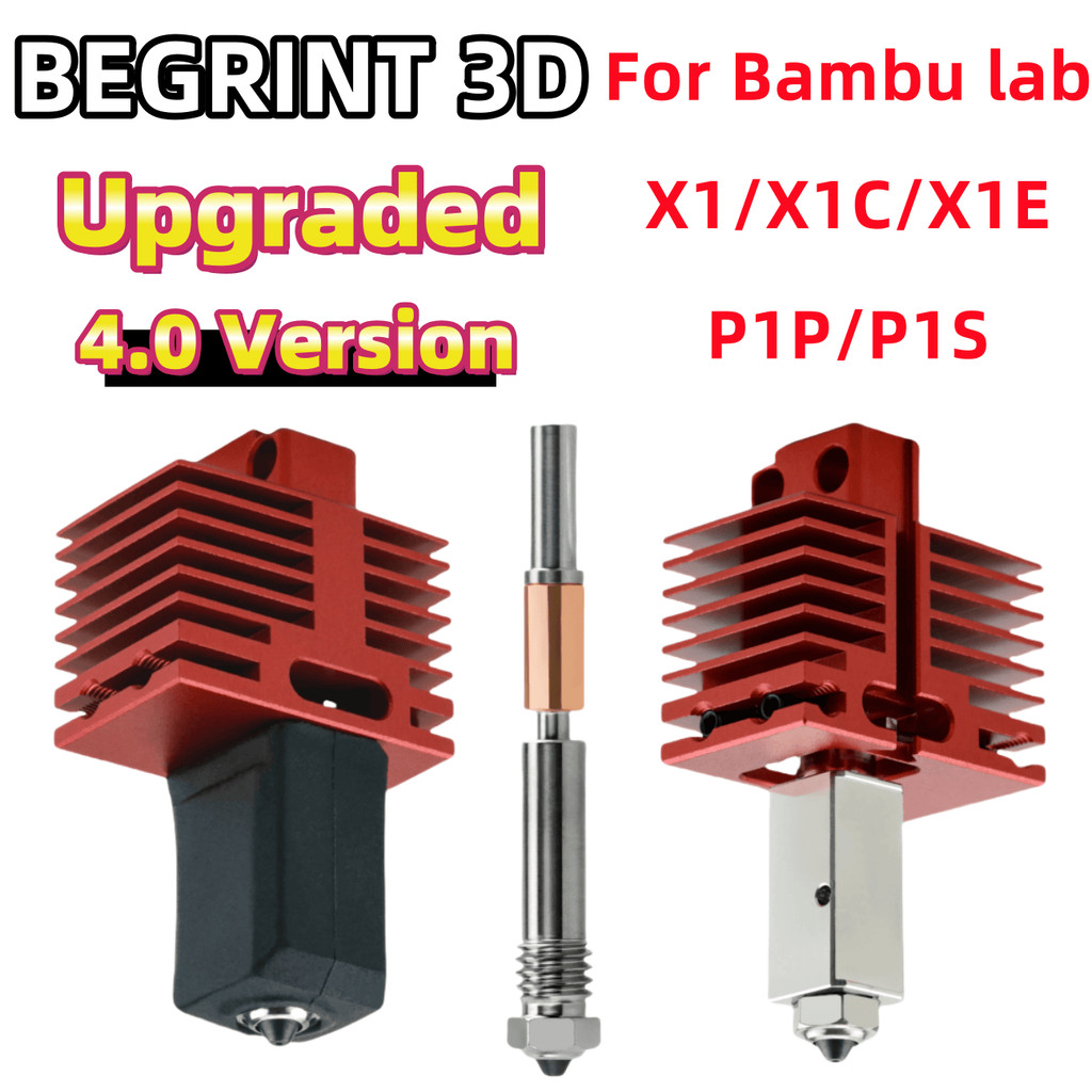 Jual New Hotend For Bambu Lab P1P X1C P1S X1 X1E V4.0 Upgrade Hot End ...