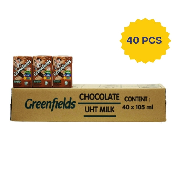 Jual GREENFIELDS UHT CHOCOLATE 40 X 105 ML KARTON | Shopee Indonesia