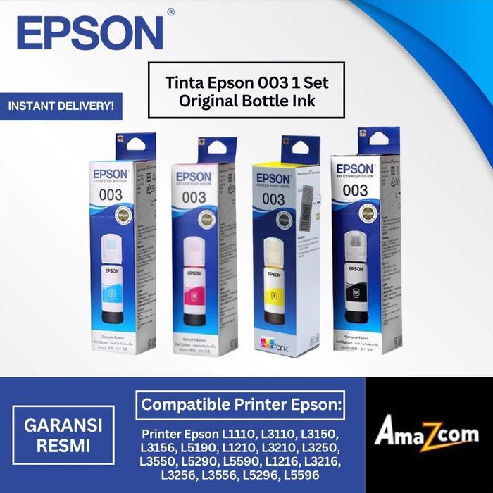 Jual ebpd- Tinta Epson 003 Original Ink 1 Set Untuk Printer L1110 ...