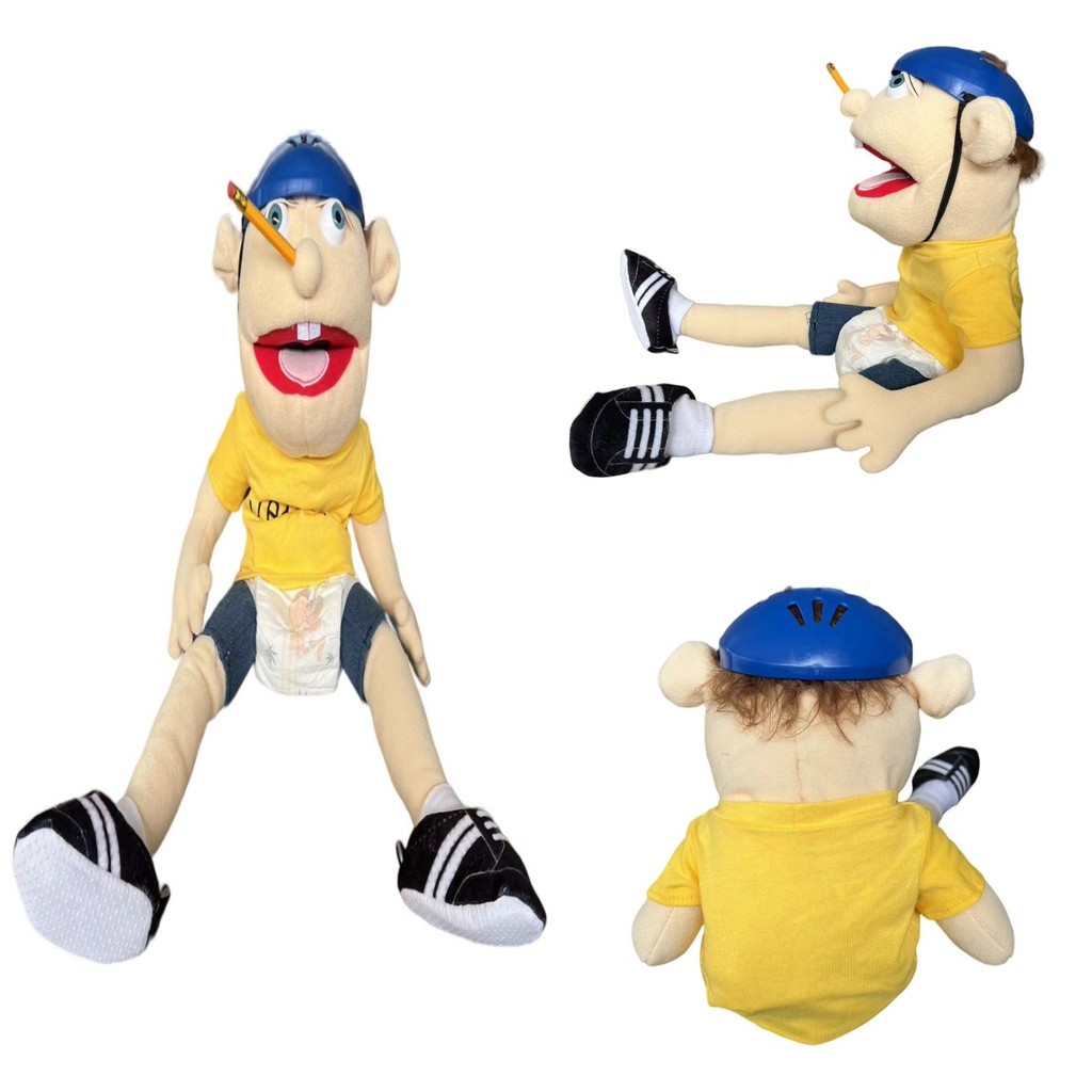 Jual 60cm Jeffy Hand Puppet Plush Jeff Mischievous Funny Puppets Toy ...